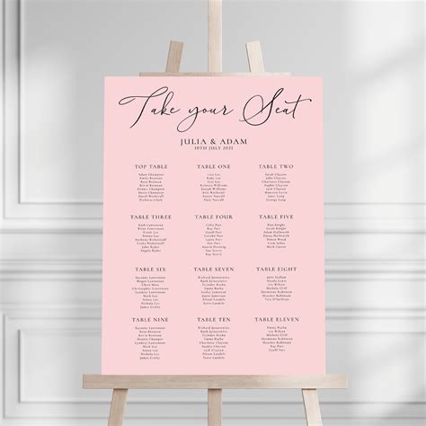 Louisa Wedding Table Plan Wedding Stationery Tops Designs
