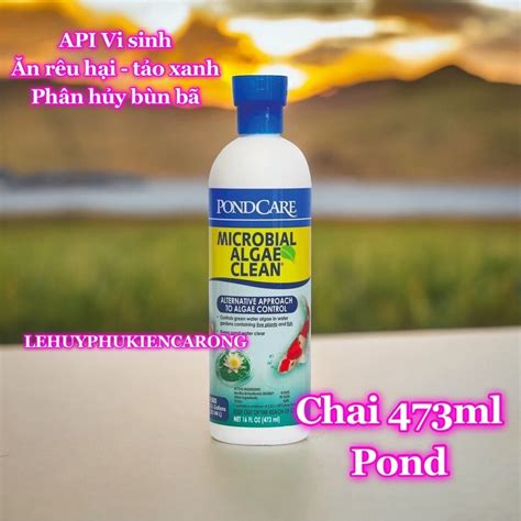 Api Microbial Algae Clean Chai 473ml Vi Sinh Phân Huỷ Mùn Bã Hữu Cơ