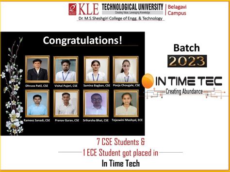 kle technological university msscet belagavi campus on linkedin in time tec is an award