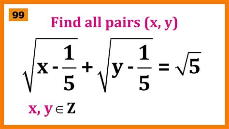 Solve An Integer Solution Equation Problem Youtube