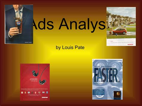 Ads Analysis Ppt