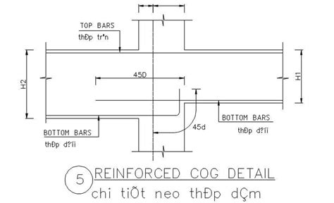 Beam Reinforcement Details In Autocad 2d Drawing Dwg File Cad File Cadbull