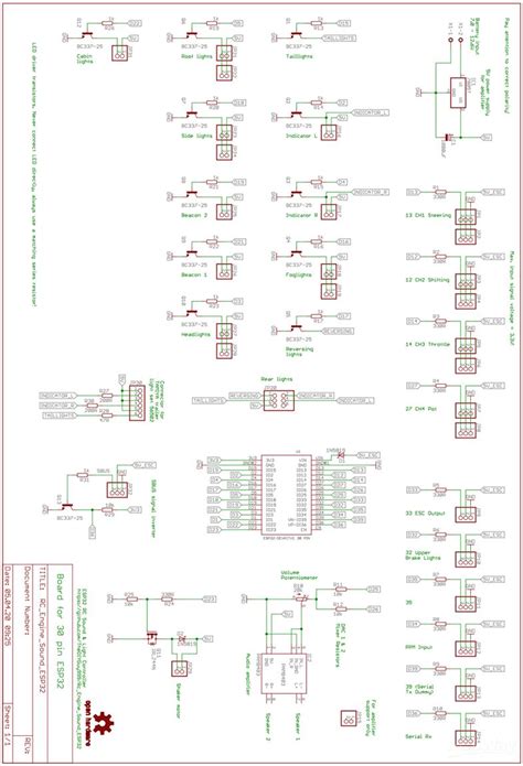 Esp32 Rc Sound And Light Controller Pcb Pcbway
