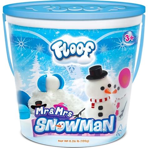 Floof Mr And Mrs Snowman Bucket 120gms Tates Toys Australia The