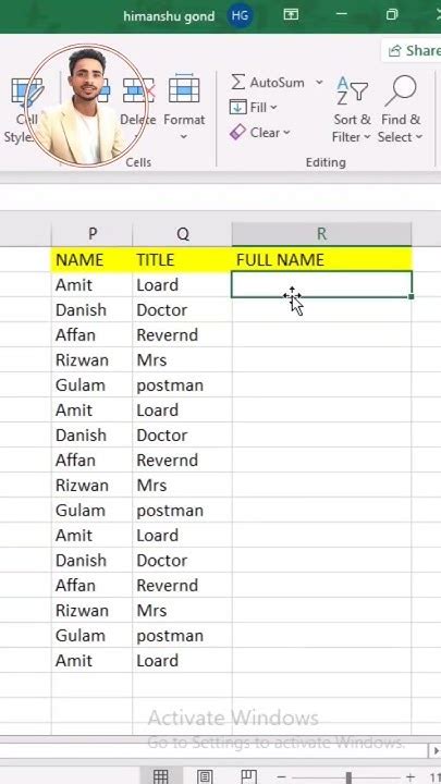 🔥👍🚀excel Flash Fill Option Youtubeshorts Excelshortcuts Hgcomputerclass Youtube