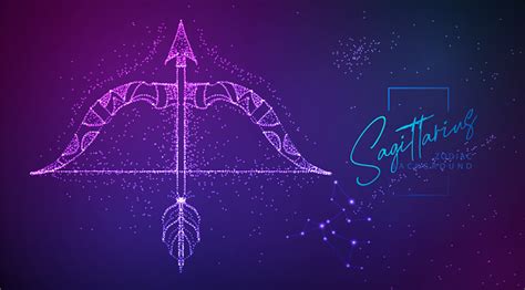 점성술 궁수 조디우스 조디악 기호네온 현대 유체 배경 벡터 일러스트레이션 점성술 기호에 대한 스톡 벡터 아트 및 기타 이미지