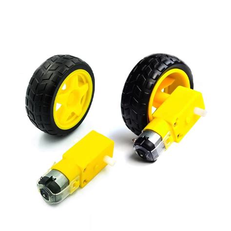 65mm Wheel Dc3v 6v Motor 130 Gear Motor With The Wheel For Arduino