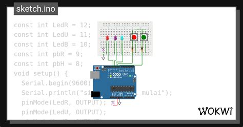 Belajar Gerbang Logika AND OR Wokwi ESP32 STM32 Arduino Simulator