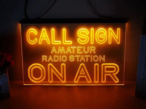 Personalized Amateur Radio Station Led Neon Illuminated Sign Dope Neons