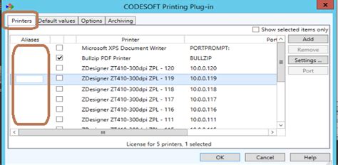Assigning Alias To A Printer Sentinel Instructional Article