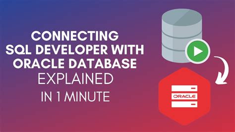 How To Connect Sql Developer With Oracle Database 2025 Youtube