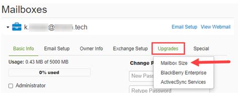 Exchange Management How To Increase Mailbox Size ReadyHosting