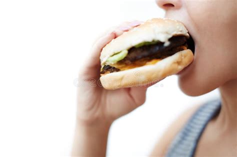 Hamburger Stock Image Image Of Human Hungry Food Healthy 96007211