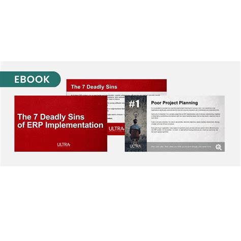 The 7 Deadly Sins Of Erp Implementation Ultra Consultants