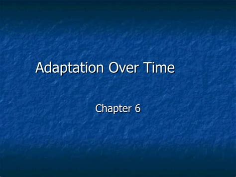 Chapter 6 Evolution Ppt
