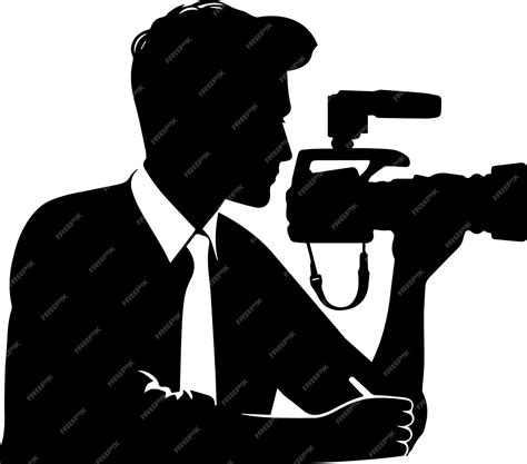 Premium Vector Journalist Vector Silhouette Illustration 8