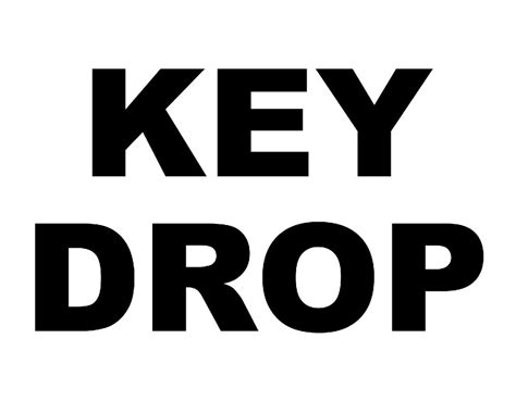 Key Drop Here Sign Signage Notice Hotel Motel Guest House B B Air B And