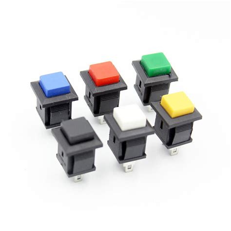 สวิตช์ Ds 430 ปุ่มกด สวิตช์กลม รีเซ็ต กดติด ปล่อยดับ No Lock Reset Switch Push Button Switch 2