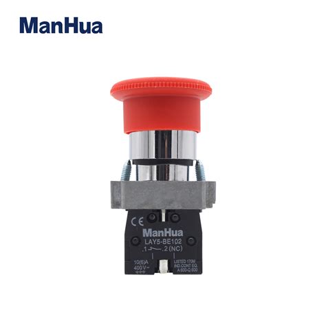XB BS Emergency Stop Self Locking Red Push Button Switch A Products ManHua Electric Co Ltd