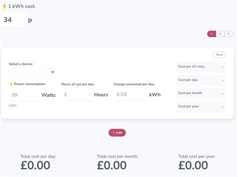 Electricitycostcalculator