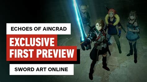 Echoes Of Aincrad Preview Already An Anime Styled Single Player Action
