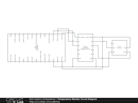 Temperature Monitor Circuit Diagram CircuitLab