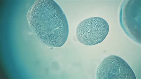 Close Up View Of Mitochondria Grouped Together Under A Microscope Concept Of Cellular Biology