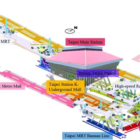 Areas Of Taipei Main Station Source Taipei Main Station Intelligent