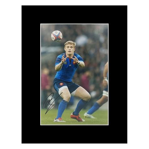 Signed Jules Plisson Photo Display 16x12 France Rugby Icon