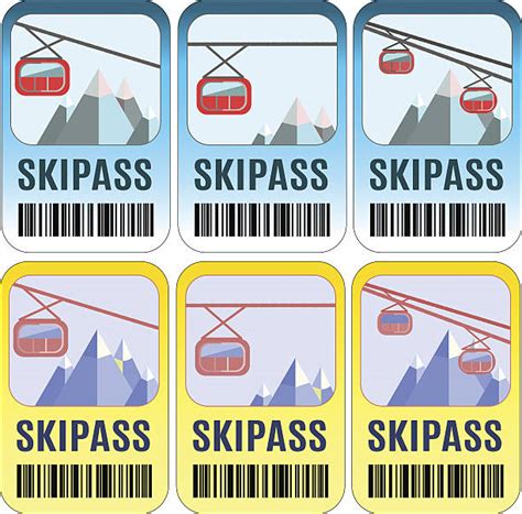 240 Grafiken Lizenzfreie Vektorgrafiken Und Clipart Zu Skipass Istock