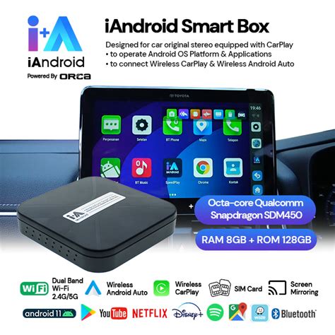Jual IAndroid Smart Multimedia Box USB Dongle Wireless CarPlay Android Auto CarlinKit Ia Box