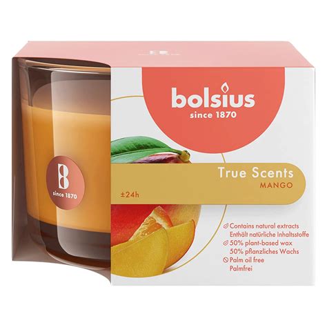 Bolsius True Scents Medium Scented Candle In Glass Size M Rossy