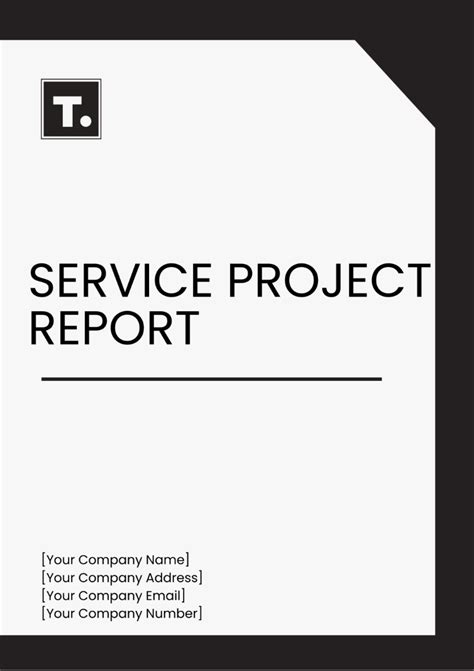 Free Service Project Report Template To Edit Online