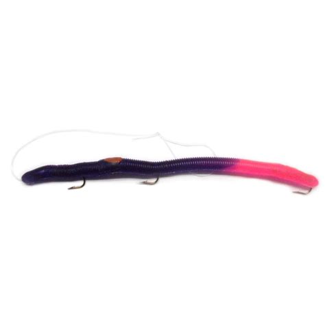 Kellys Scented Worms Plastic Pre Rigged Worms Bass Fishing Lures