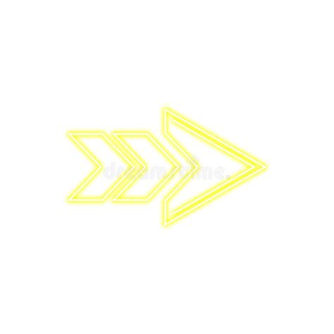 Neon Arrow Shape Stock Vector Illustration Of Document 276396503