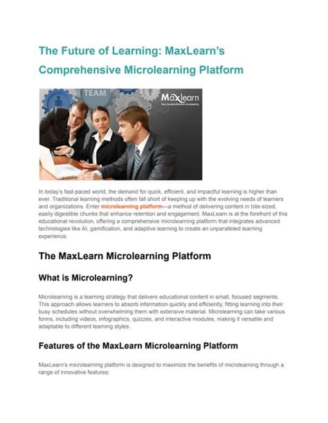 Microlearning Platform Pptx