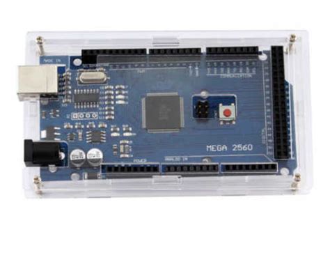 Kit De Arduino Mega Con Cable Usb Y Case De Acrilico Uvapi