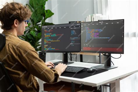 premium photo it developer with stressful overworked in creating
