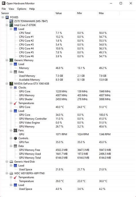 I7 8700k Temps · Issue 1095 · Openhardwaremonitoropenhardwaremonitor · Github