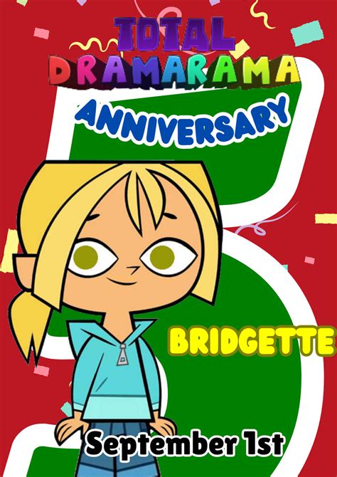 Total Dramarama 5th Anniversary Bridgette By Minimonster 1234 On