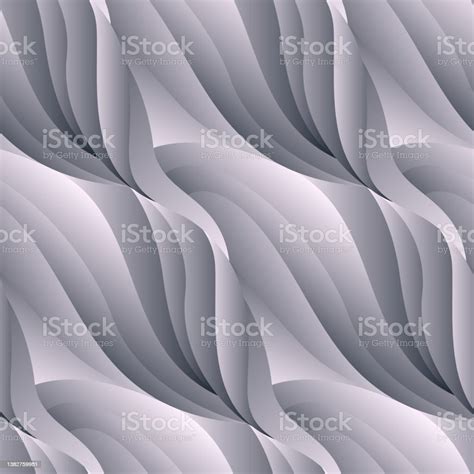연기의 초현실적 인 소용돌이와 원활한 패턴 회색 색상의 물결 모양의 구성과 추상적 인 배경 현대 미니멀 한 배경 표면 벡터 디자인 0명에 대한 스톡 벡터 아트 및 기타