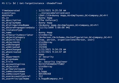 Building An Active Directory Watcher With Cim And Powershell • The