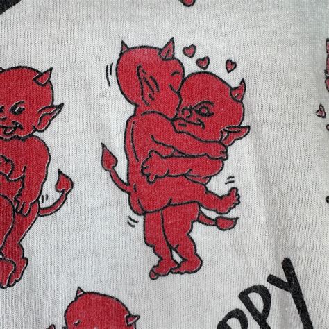 Vintage 1990s Devils Sex Positions T Shirt Happy Happy Solar T Size