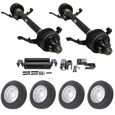 Carter 12k Tandem Trailer Axle Kit W 175 Silver Super Singles