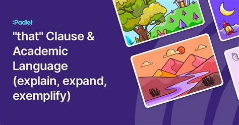 That Clause And Academic Language Explain Expand Exemplify