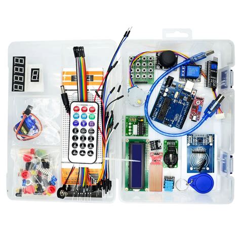 Kit Arduino Uno Compatible Rfid Motores Pantalla Control Remoto