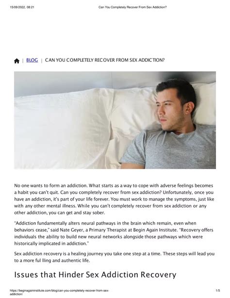 Ppt Can You Completely Recover From Sex Addiction Powerpoint Presentation Id11606087