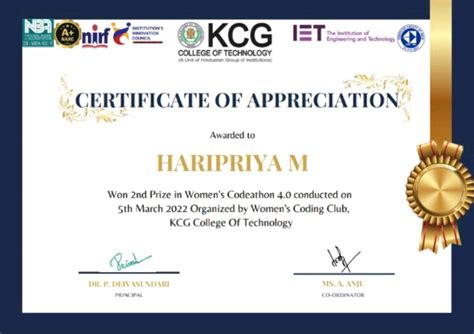 Haripriya Mohan On Linkedin Prevailed In Season 40