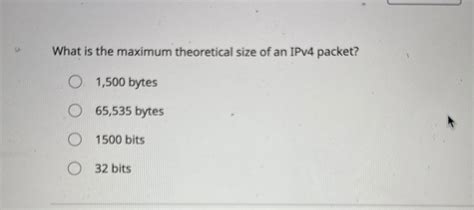 [solved] what is the maximum theoretical size of an ipv4 pa