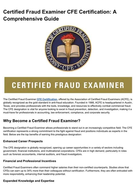 Ppt Certified Fraud Examiner Cfe Certification A Comprehensive Guide Powerpoint Presentation